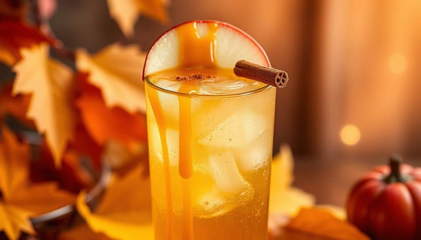 Caramel Apple Spritz Mocktail