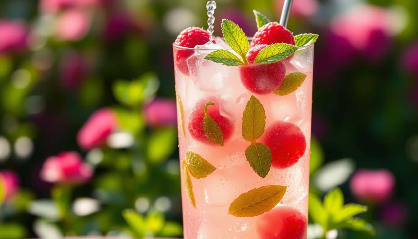 Raspberry Mint Mocktail