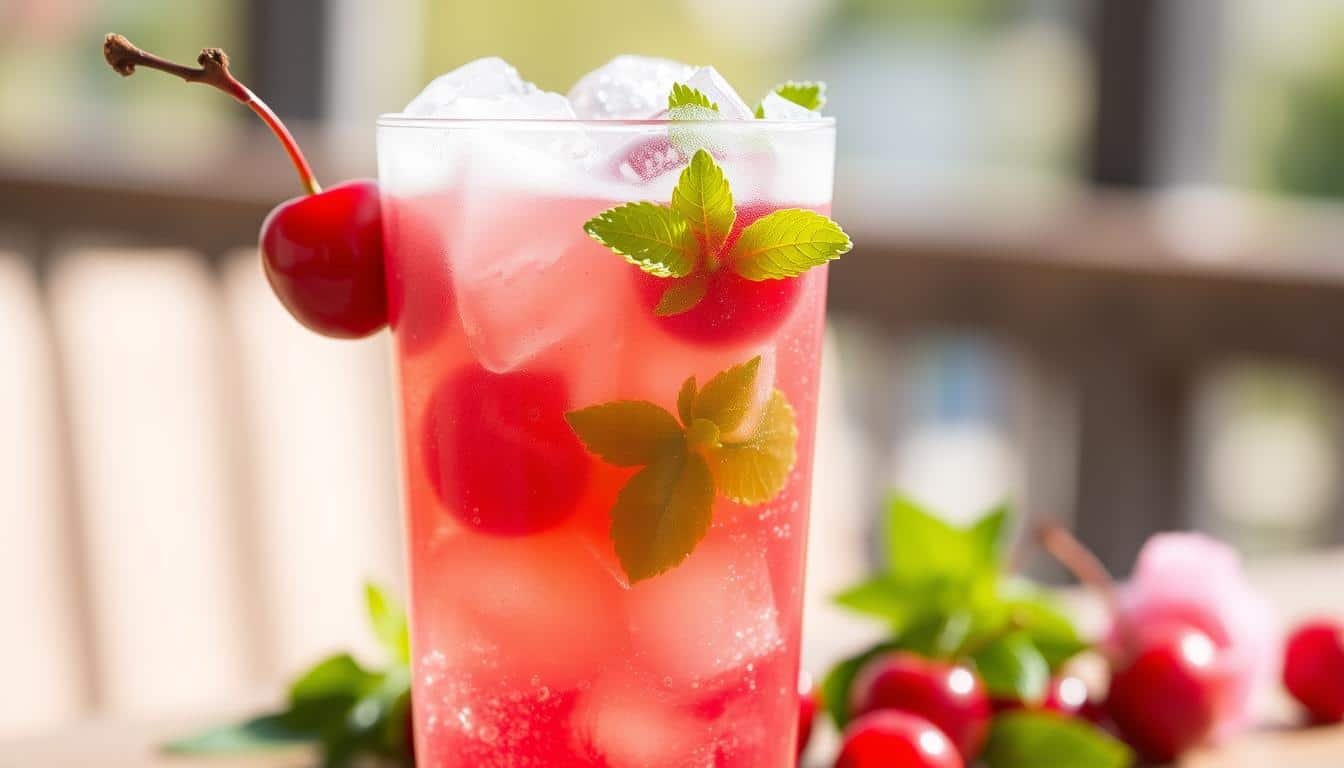 Cherry Vanilla Fizz Mocktail