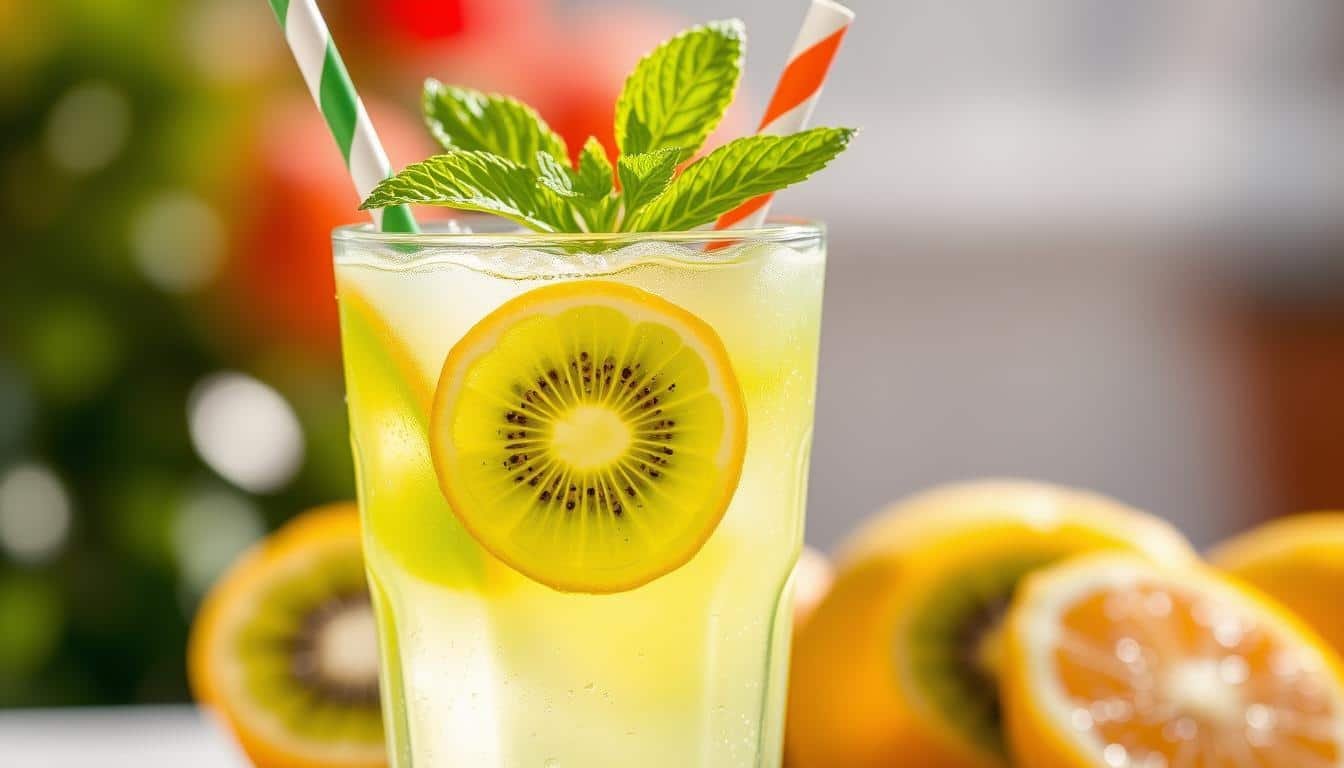Kiwi Lemonade Mocktail