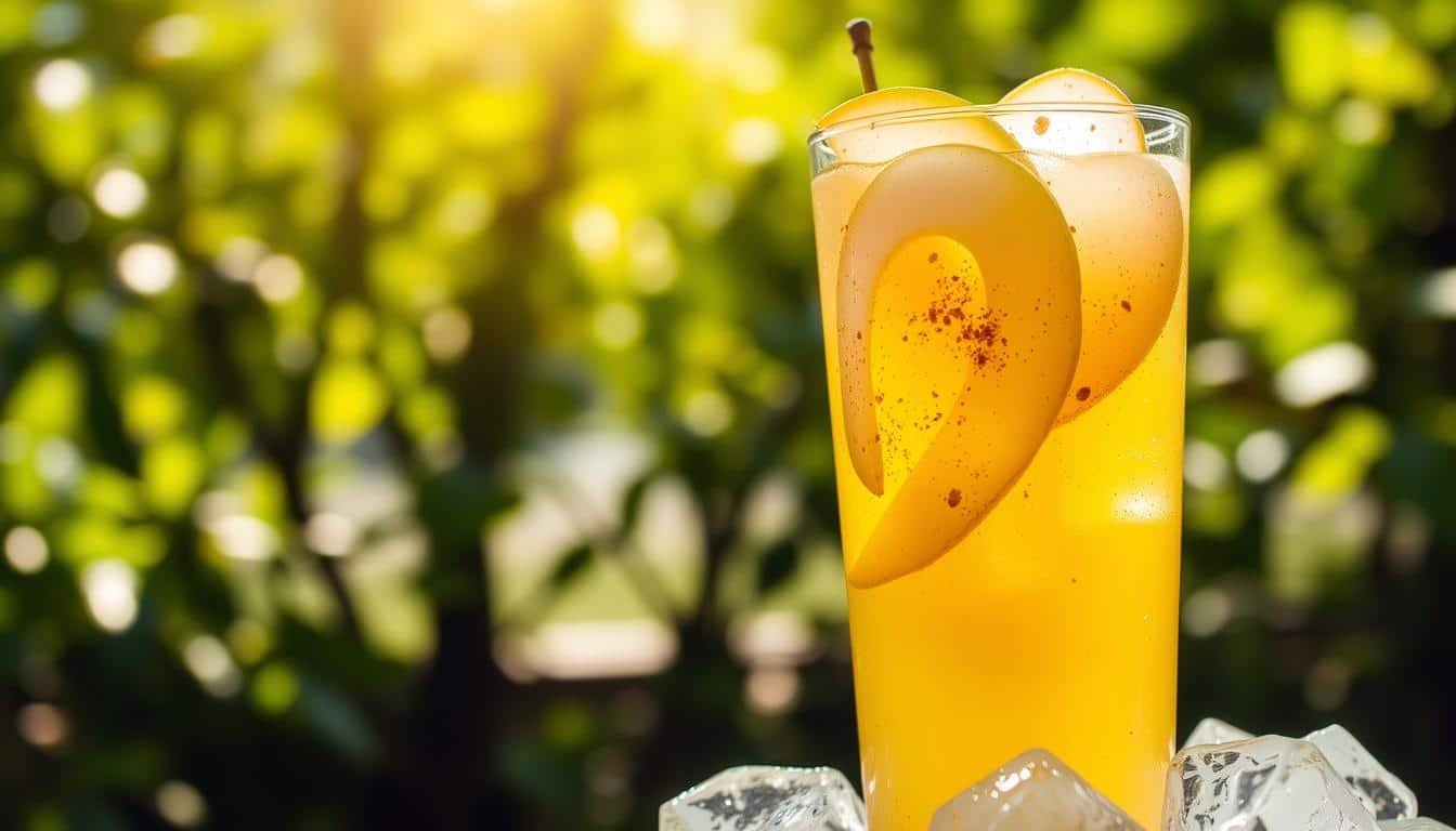 Spiced Pear Lemonade Mocktail