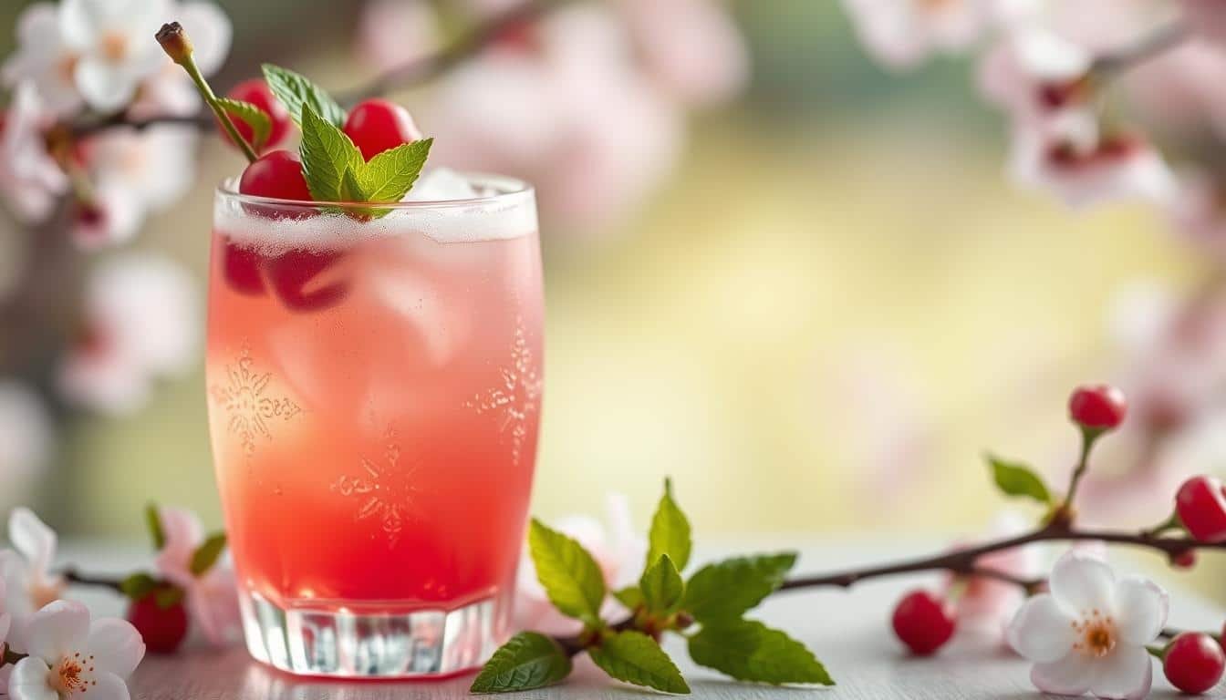 Cherry Blossom Fizz Mocktail