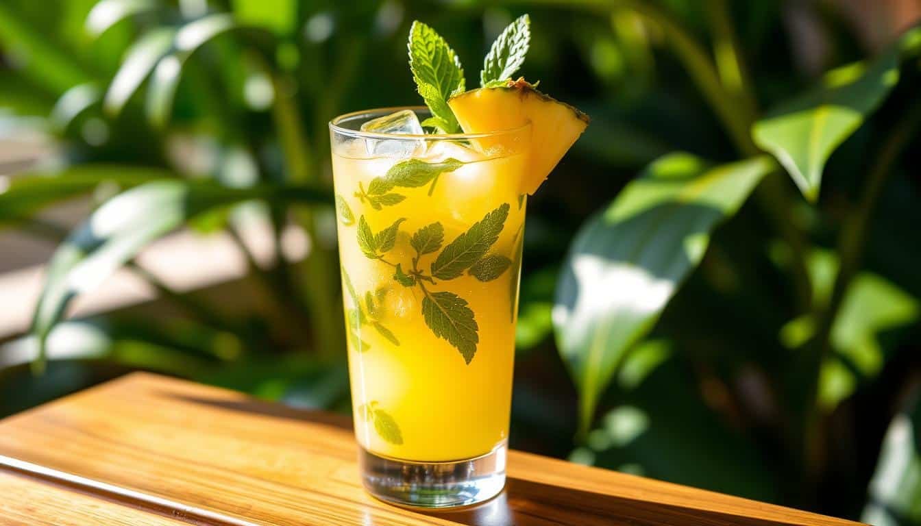 Pineapple Mint Mojito Mocktail