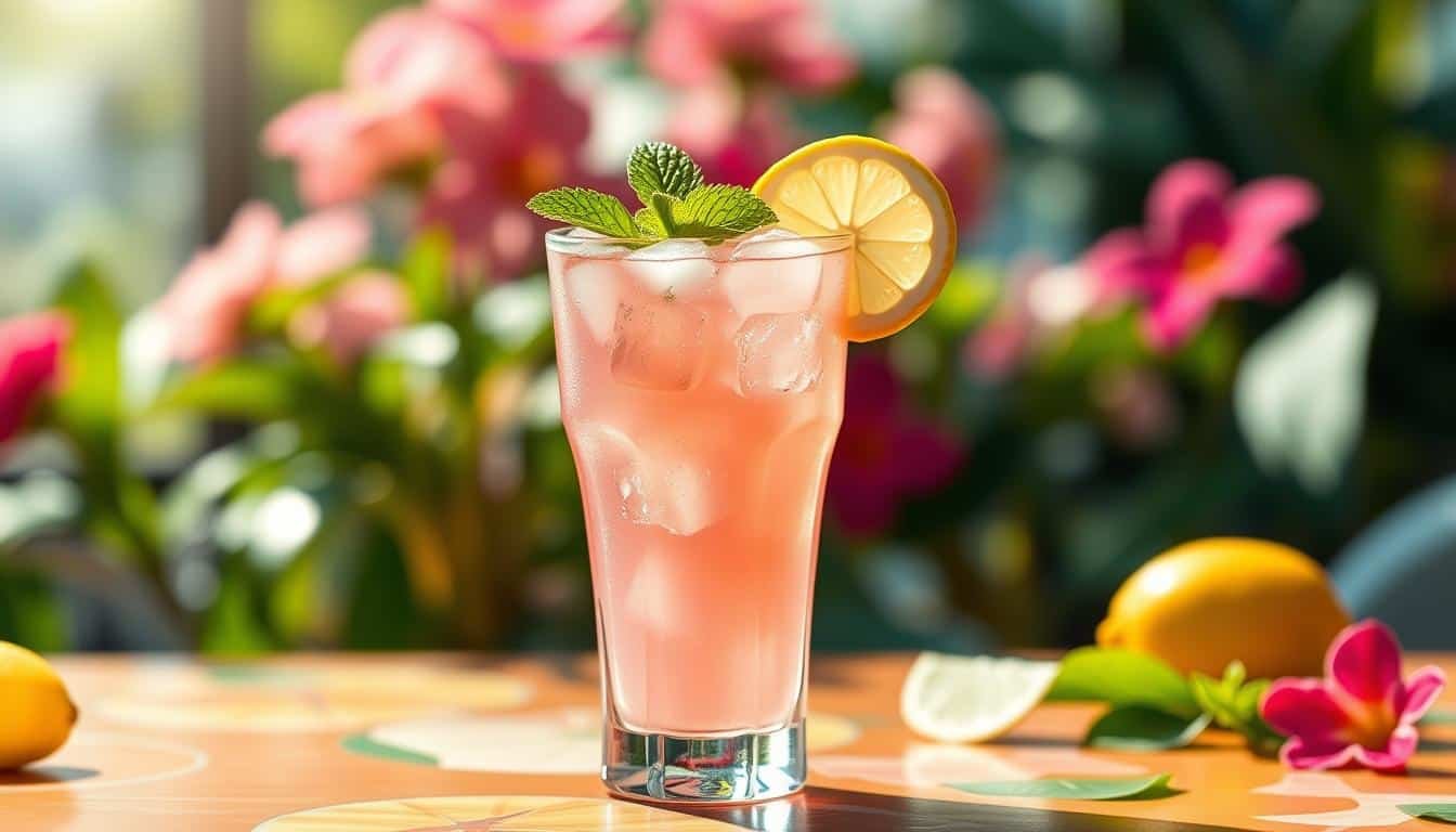 Pretty in Pink Lemonade Mocktail