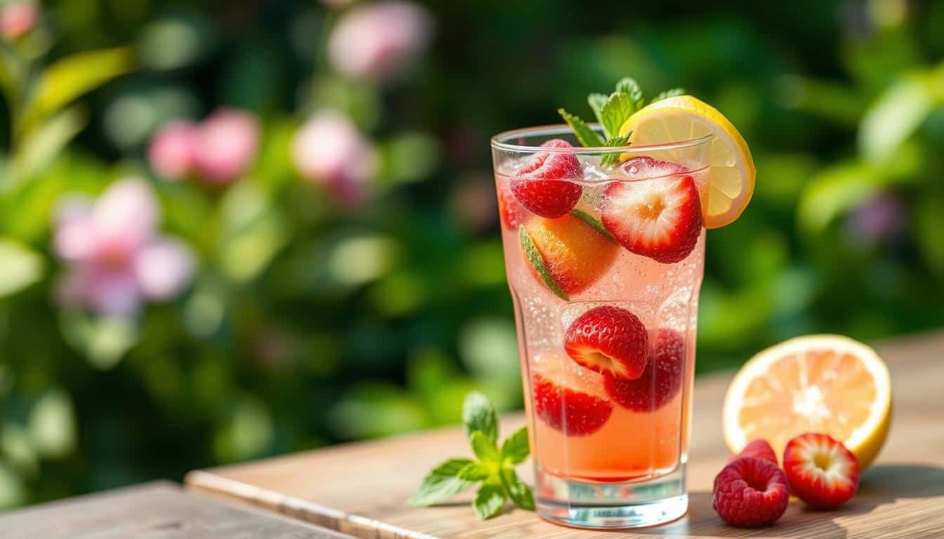 Red Berry Spritz Mocktail