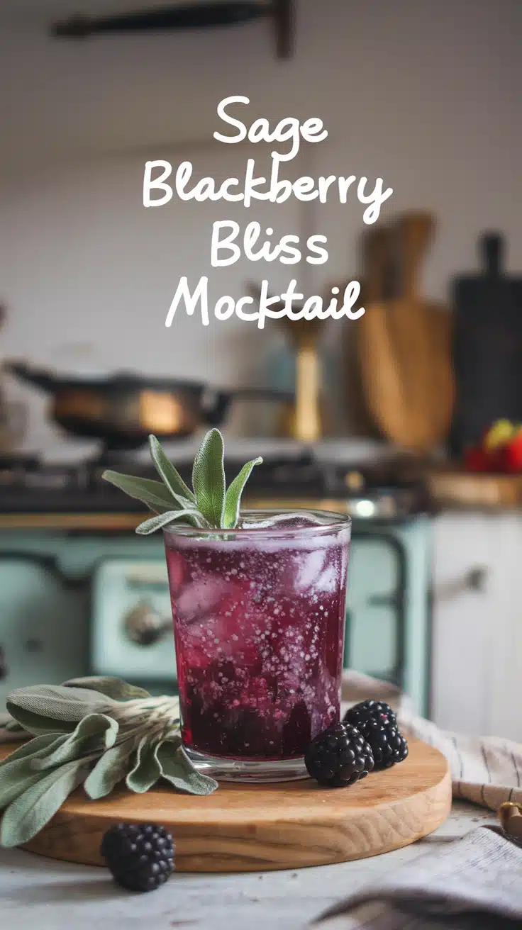 Sage Blackberry Bliss Mocktail - Mocktail Craze